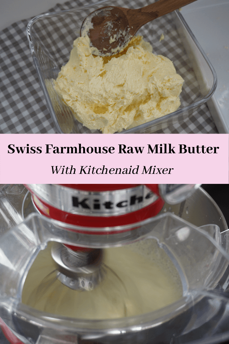 How to make Raw Milk Butter with Kitchenaid - Vital Fair Living