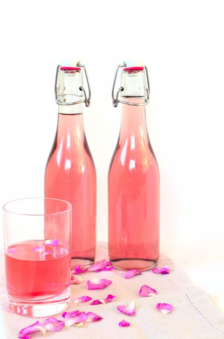 Fresh Rose Petals Cordial ( Rose Syrup ) - Vital Fair Living