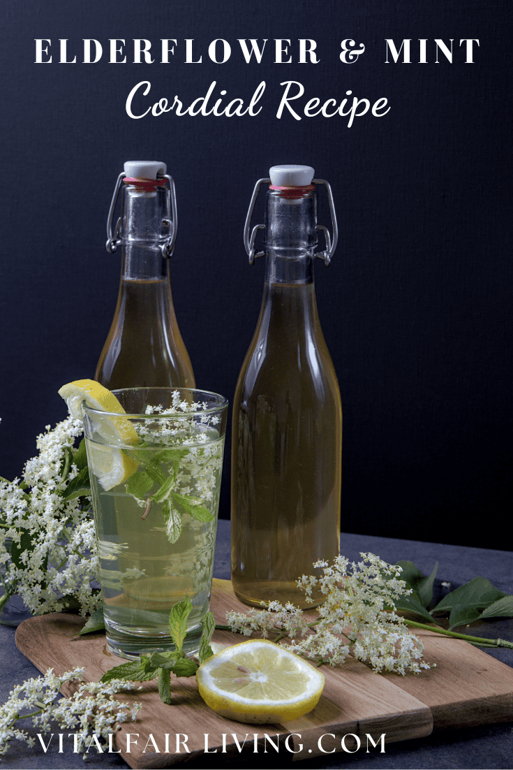 Elderflower Mint Cordial Recipe - Vital Fair Living